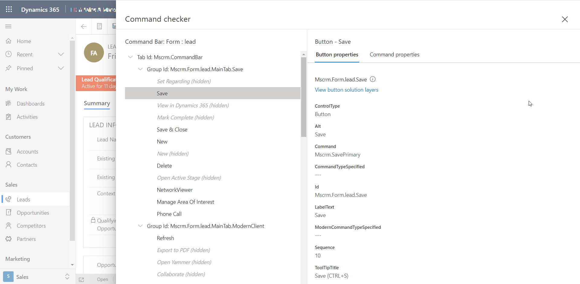Command Checker In Dynamics 365 With Ribbondebugtrue Dynamics Chronicles